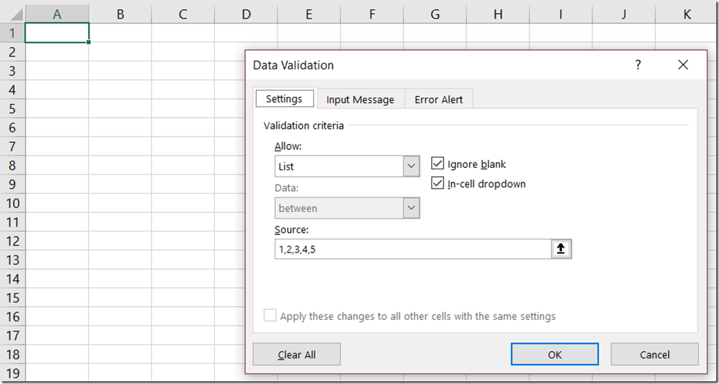 NetOffice.Excel – Add Validation to a Cell – andysprague.com